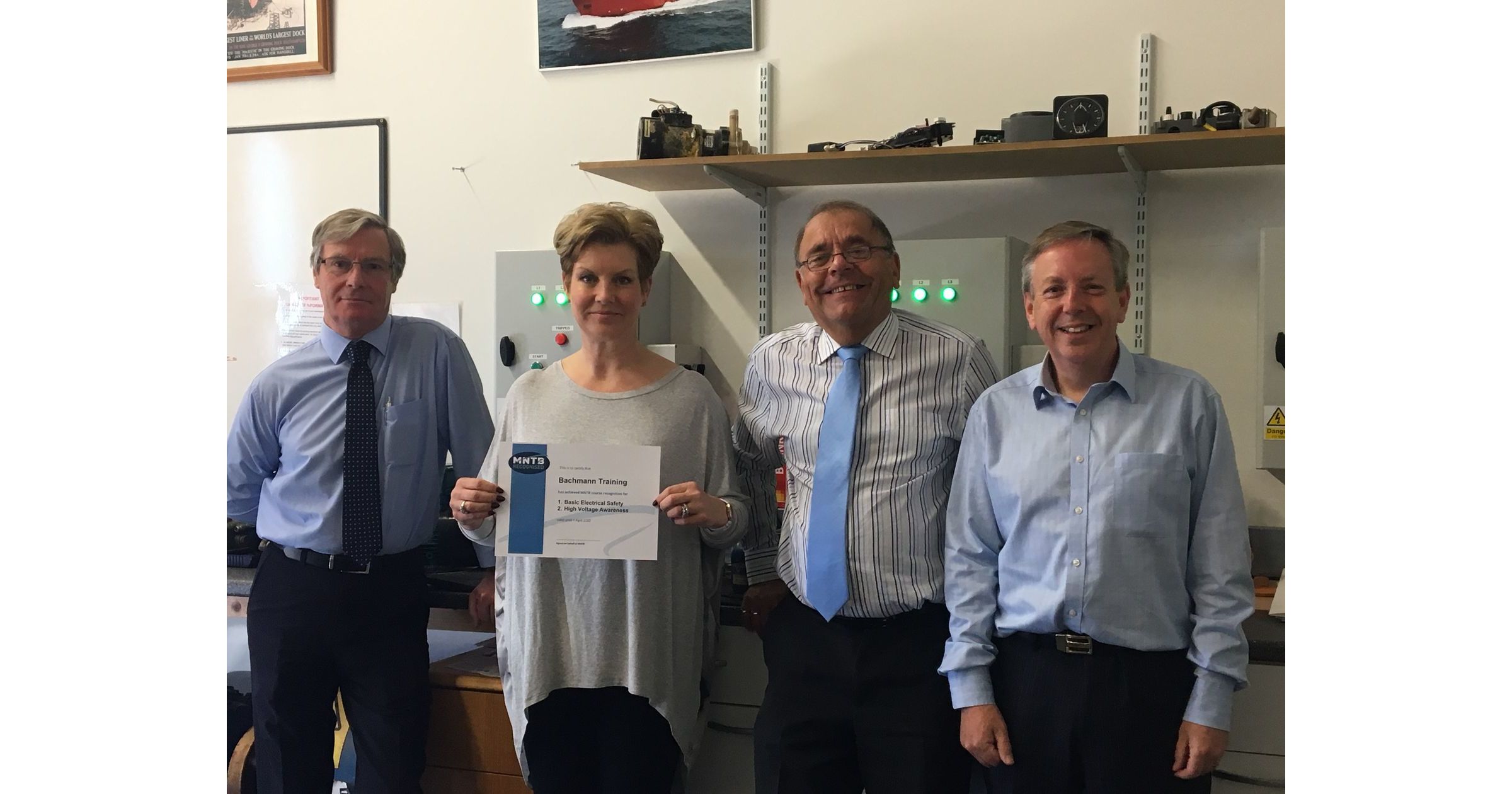 Bachmann Training awarded certificate of recognition