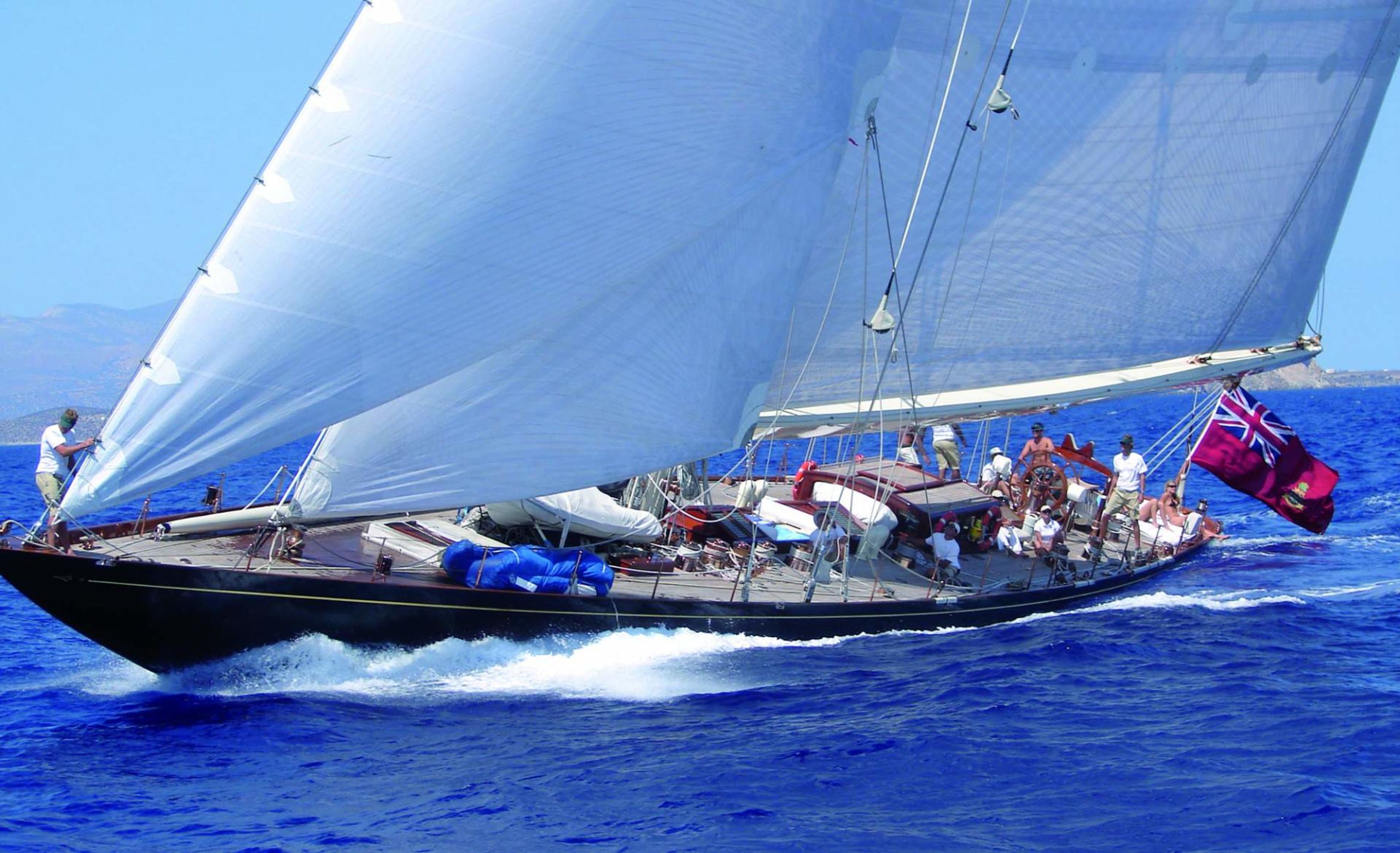 Bachmann Yachts and the historic J-Class yacht Shamrock V.